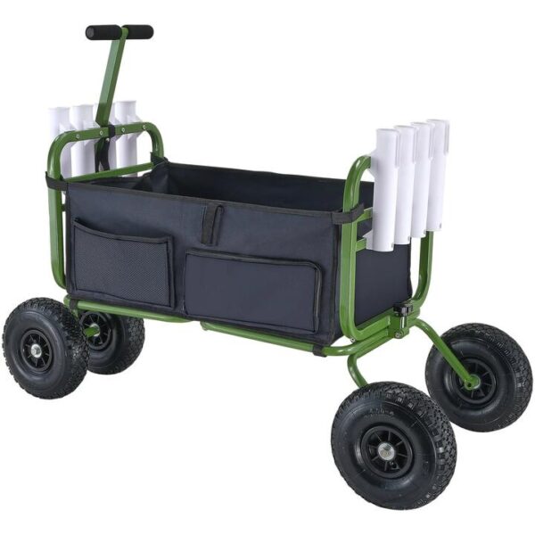 VEVOR Beach Fishing Cart, 136kg Load Capacity, Foldable Fish and Marine ...